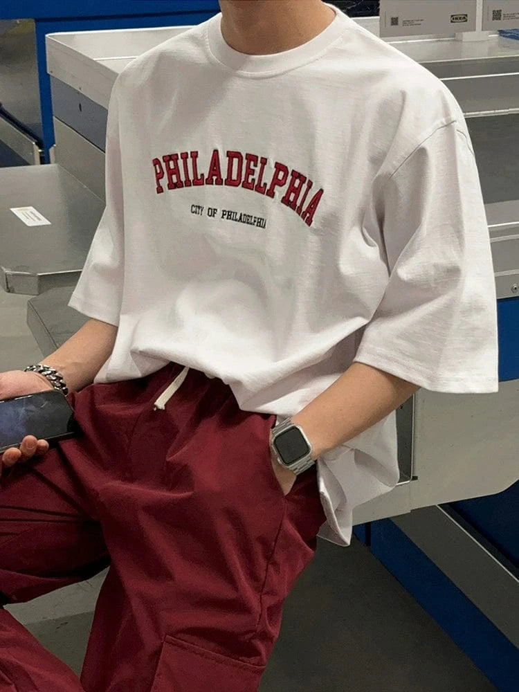 RT No. 18507 PHILADELPHIA LETTER HALF SLEEVE – REALTAKAI